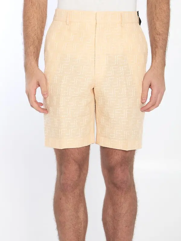 Fendi Ff Jacquard Bermuda Shorts