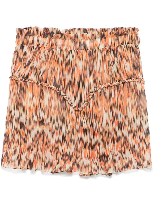 Isabel Marant Roumi Printed Skirt - Orange