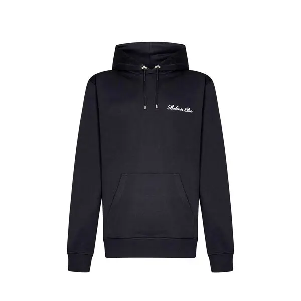Balmain Cotton Logo Sweatshirt - Black