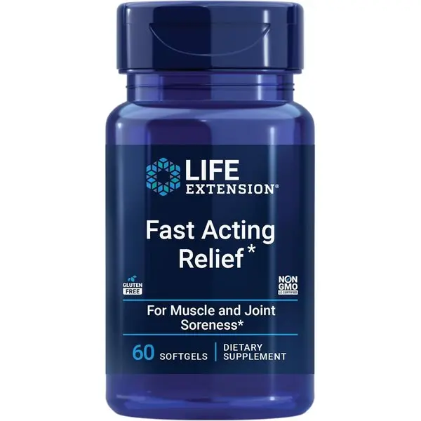 LIFE EXTENSION Fast Acting Relief 60 Softgels