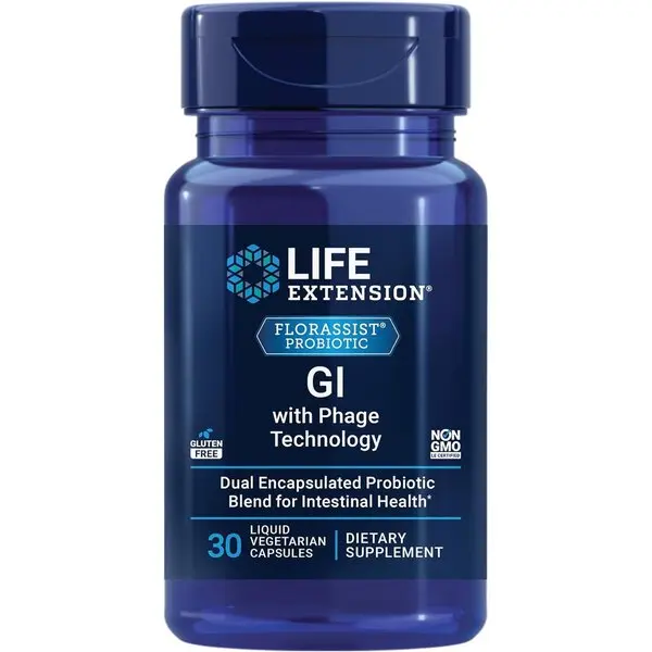 LIFE EXTENSION Florassist Gi With Phage Technology 30 Capsules
