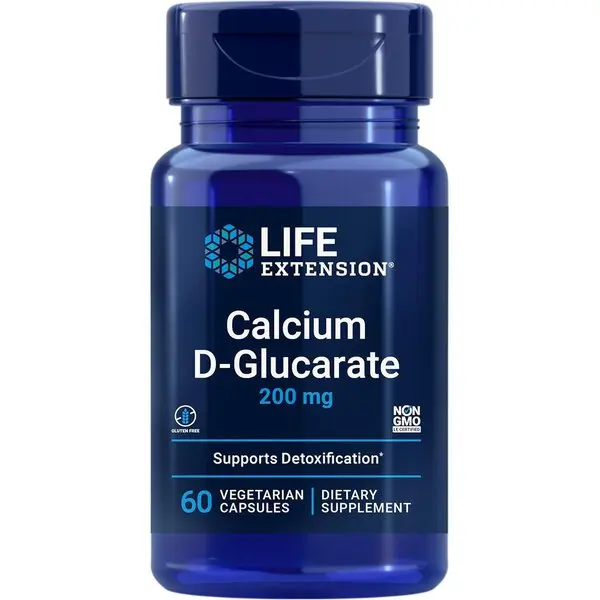 LIFE EXTENSION Calcium D Glucarate 200mg 60 Capsules