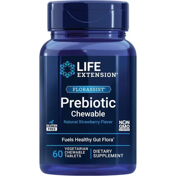 LIFE EXTENSION Florassist Prebiotic Chewable 60 Tablets