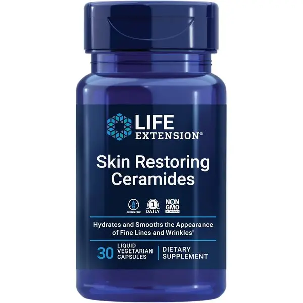 LIFE EXTENSION Skin Restoring Ceramides With Ceratiq 30 Capsules