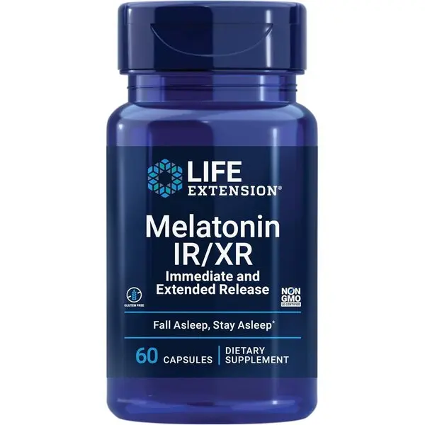 LIFE EXTENSION Melatonin Ir/xr 1.5mg 60 Capsules