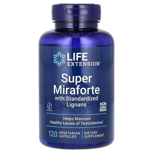 LIFE EXTENSION Super Miraforte With Standardized Lignans 120 Capsules
