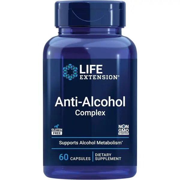 LIFE EXTENSION Anti-alcohol Complex 60 Capsules