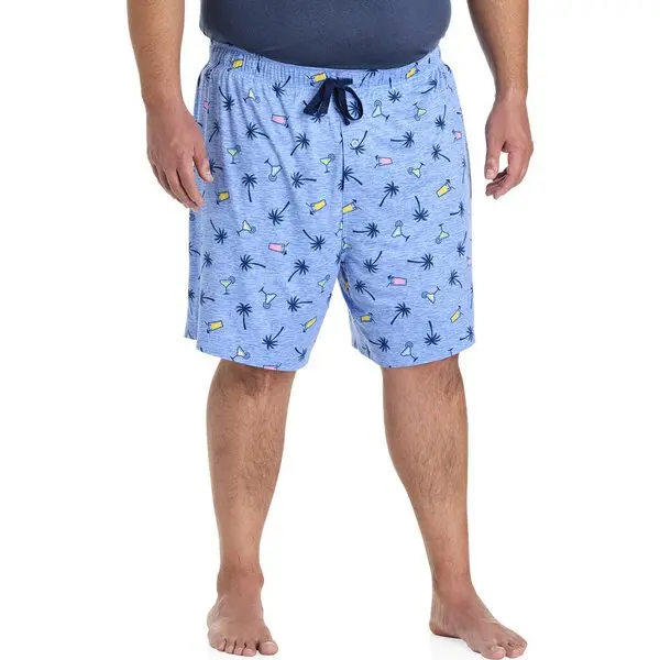 HARBOR BAY BY DXL Harbor Bay Big & Tall Tropical Drinks Lounge Shorts