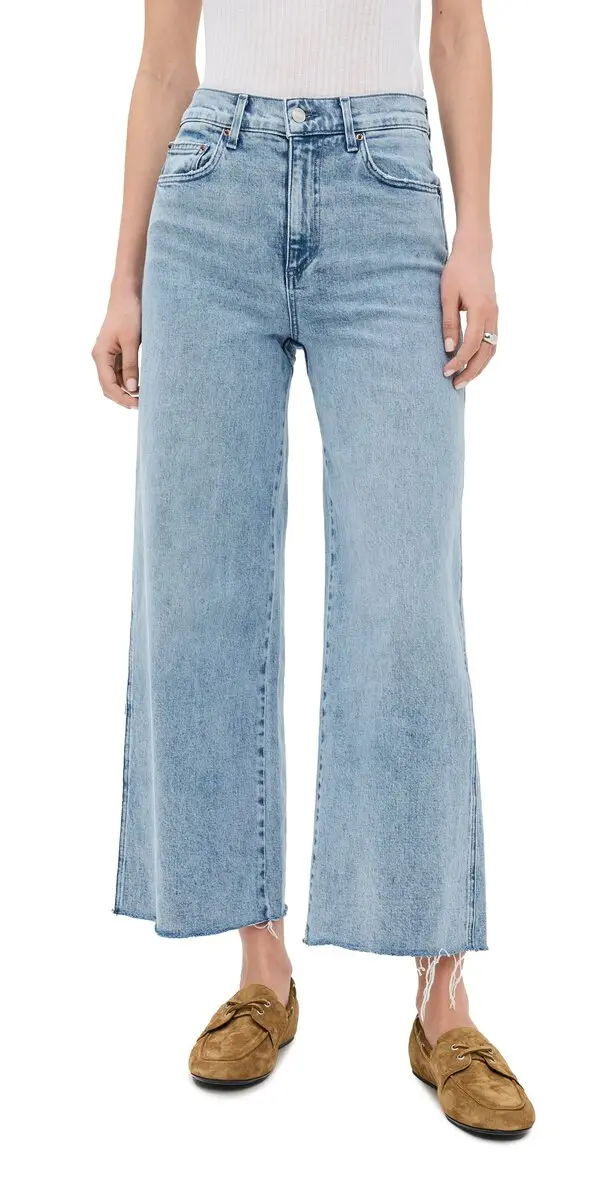 LE JEAN Juliette Wide-leg Ankle Jeans