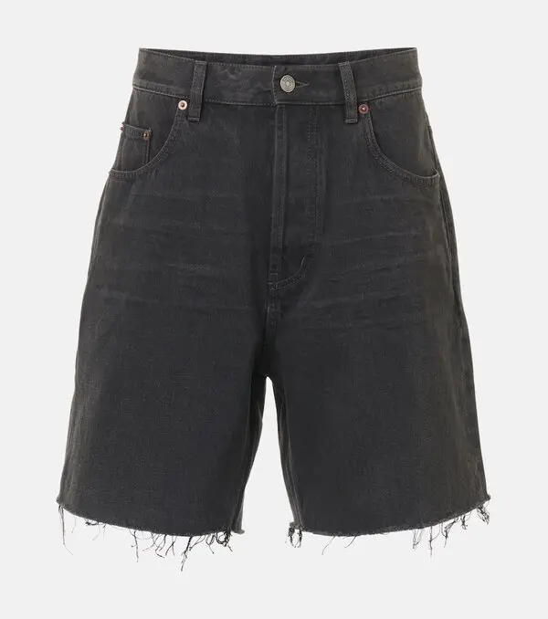 Saint Laurent High-rise Bermuda Shorts - Black
