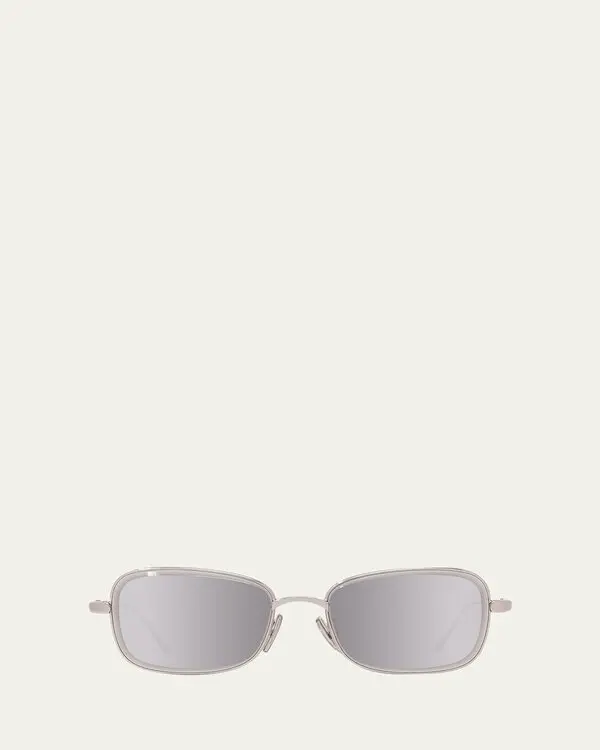 Loewe Lw40159u Metal Square Sunglasses - Spall/smkmr