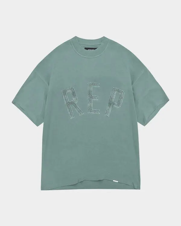 REPRESENT Rep Applique T-shirt - Forest Green