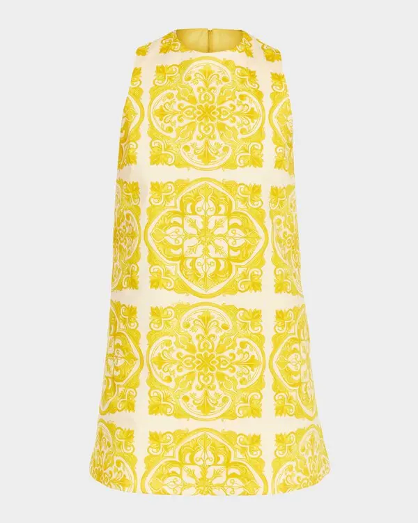 Mestiza New York Fiona Tile-print Mini Dress