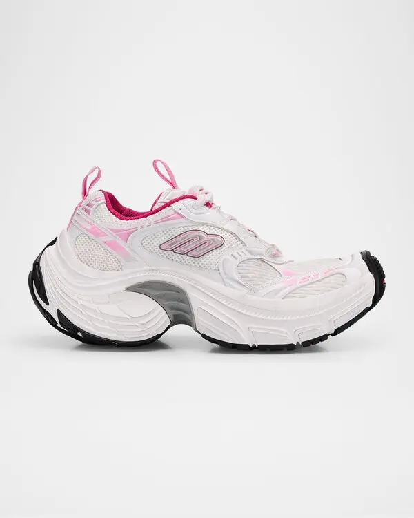 Balenciaga 6xl Mesh Runner Sneakers - 9511 Whit/l Pink/gry/blac