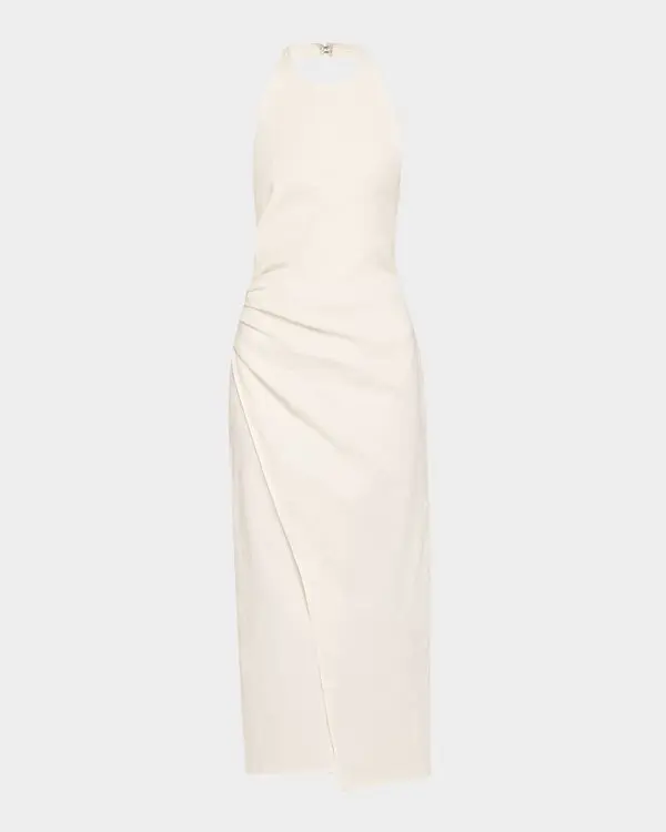 A.L.C. Sylvie Halter Midi Dress - White