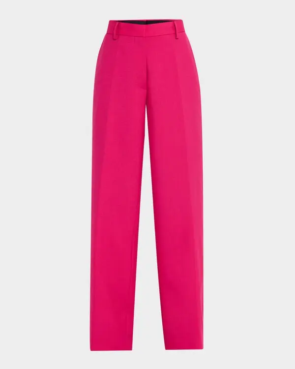 Dries Van Noten Paxy Straight-leg Pants - Fuchsia