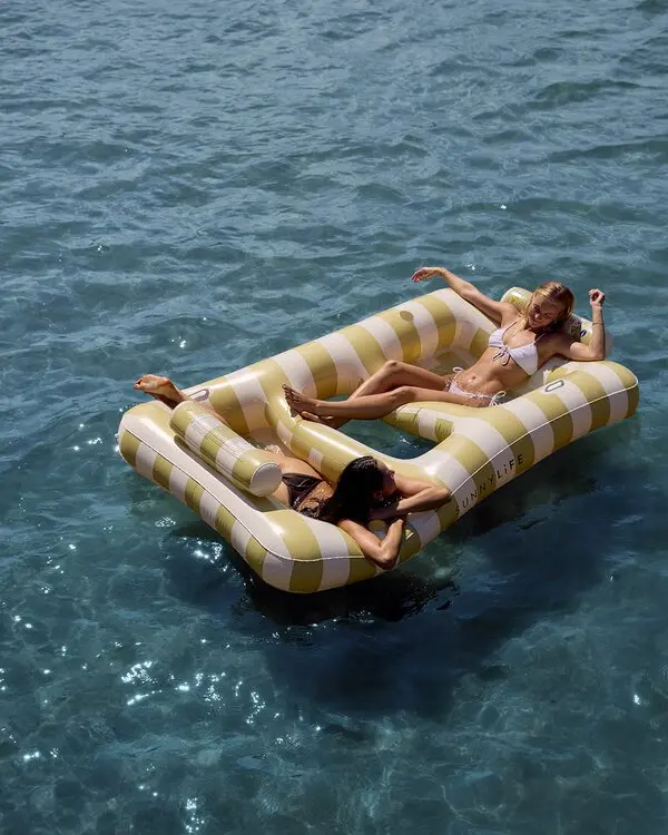 SUNNYLIFE Luxe Twin Inflatable Hammock Float