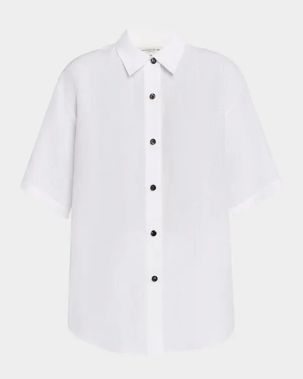Lafayette 148 New York Oversized Linen Shirt