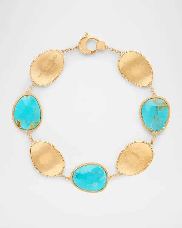 Marco Bicego 18k Yellow Gold Lunaria Bracelet - Turquoise