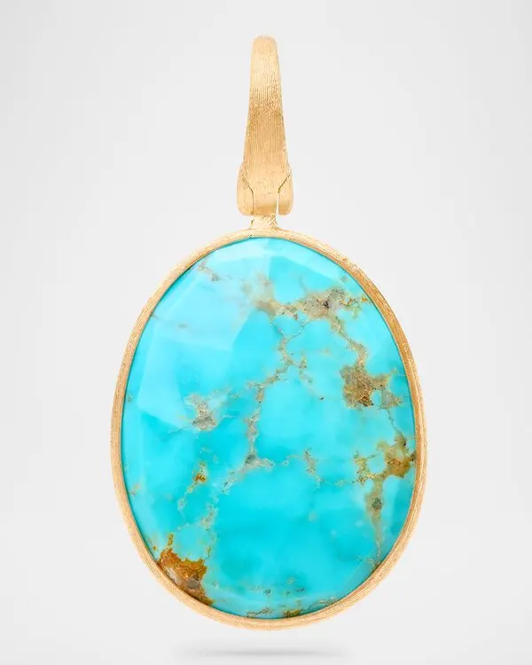 Marco Bicego 18k Yellow Gold Lunaria Pendant With - Turquoise
