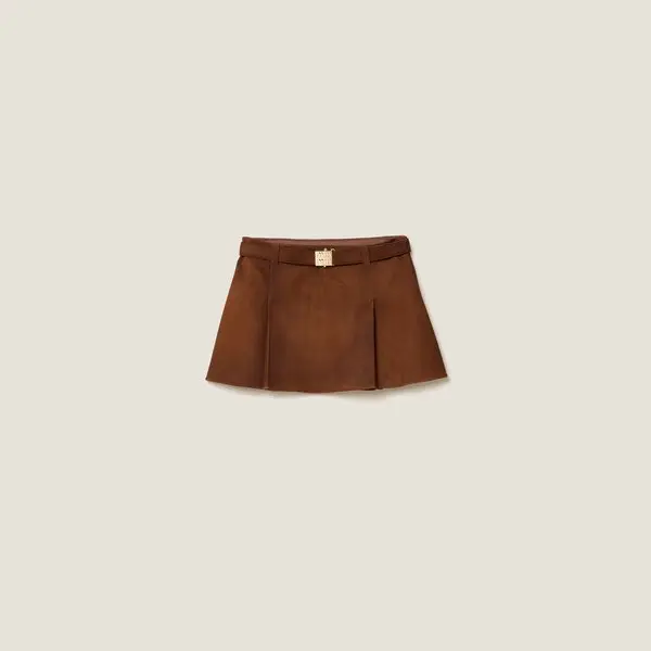 Miu Miu Suede Mini Skirt