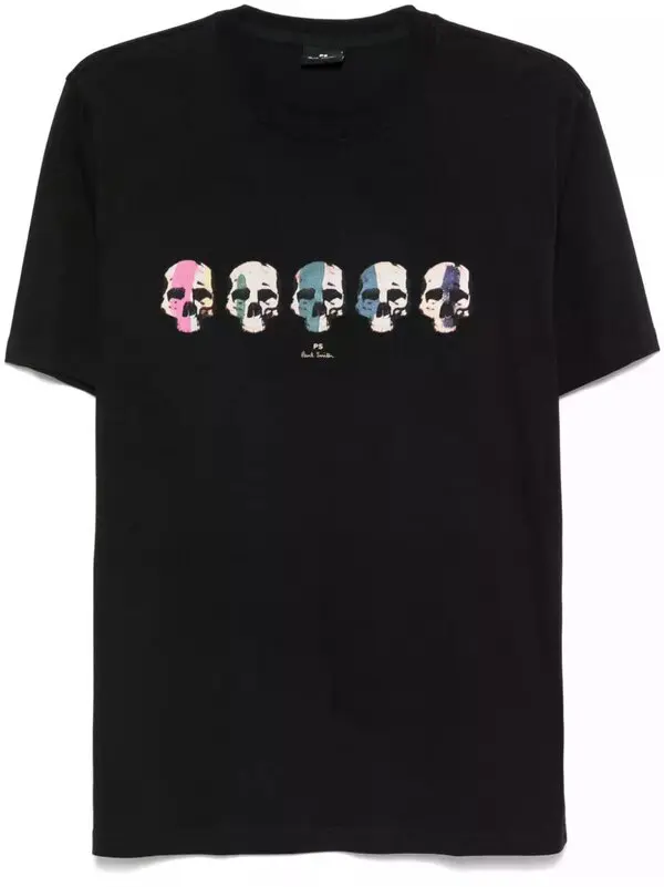 Paul Smith Skulls-print T-shirt - Black