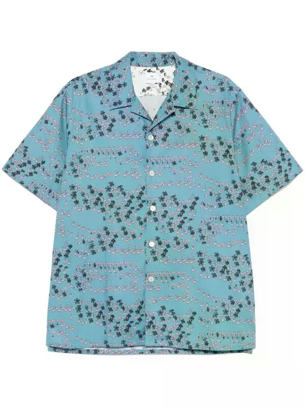 Paul Smith Jasmine-print Short-sleeve Shirt