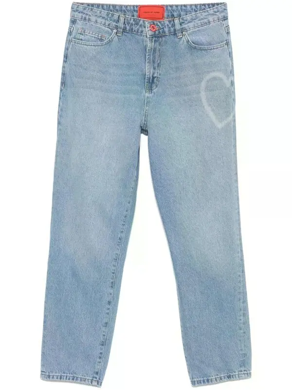 VISION OF SUPER Heart-print Jeans