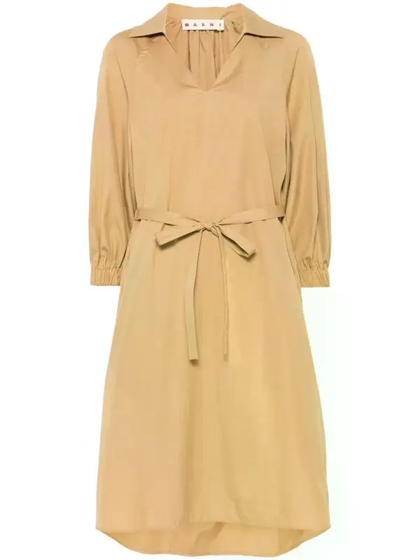 Marni Poplin Midi Dress