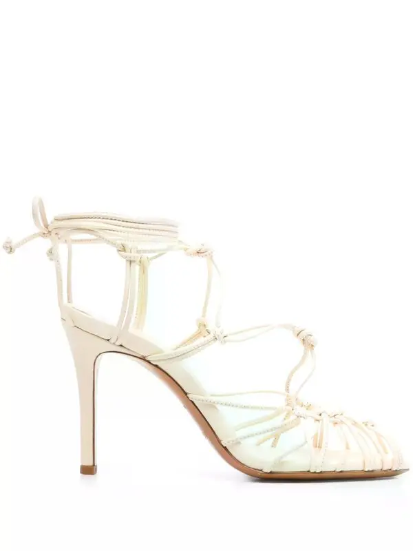 FORTE_FORTE 95mm Slender-heel Sandals - White