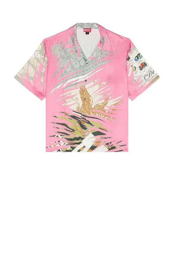 Diesel Printed Button Up Shirt