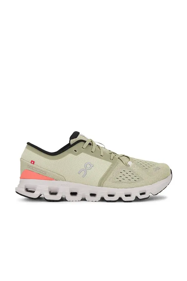 On Cloud X 4 Sneakers - Caper & Salmon