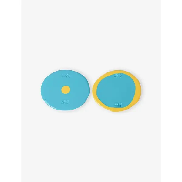 CORSI DESIGN Fish Design Table Mates Resin Coasters Set Of Two