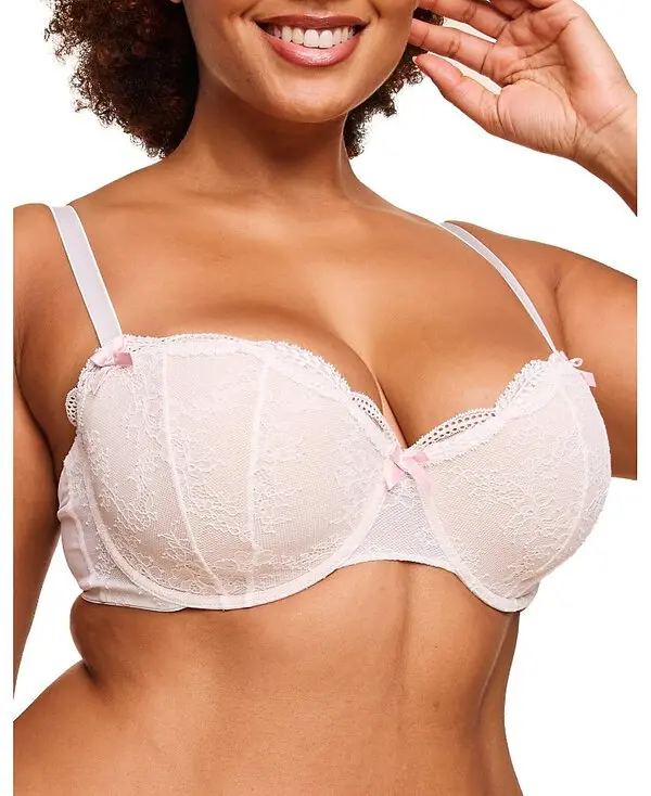 ADORE ME Anabella Plus-size Contour Balconette Bra - White