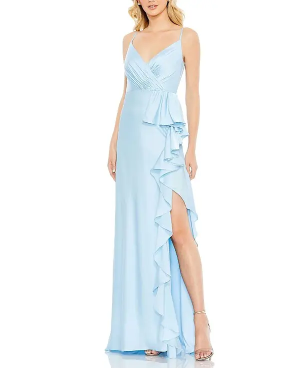 Mac Duggal Ieena Collection V-neck Gown