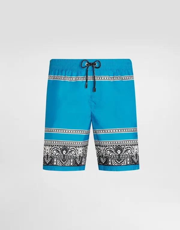 Dolce & Gabbana Mid-length Swim Trunks With Bandanna