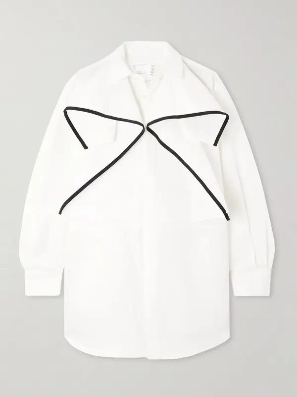 Sacai Paneled Shirt - Off-white