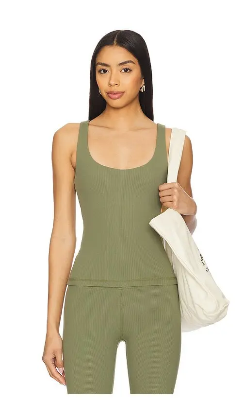 WELLBEING + BEINGWELL Kenzie Micro Rib Shelf Tank