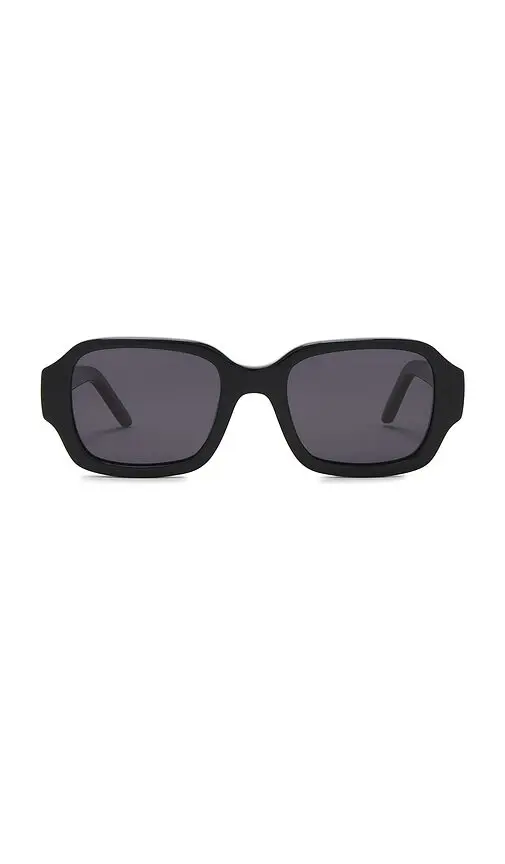 BRU EYEWEAR Olan Rectangle Sunglasses - Soot