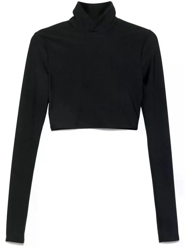 Andamane Orchid Crop Top - Black