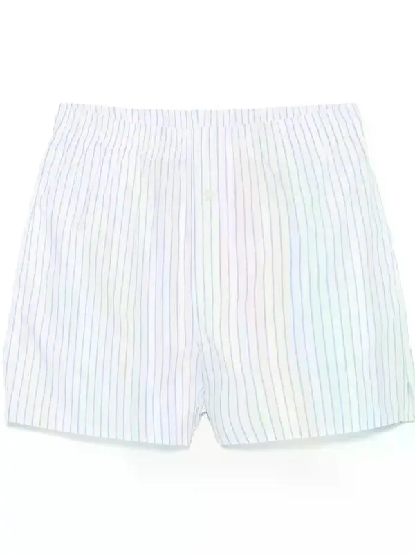 RIVIERA Striped Shorts - White