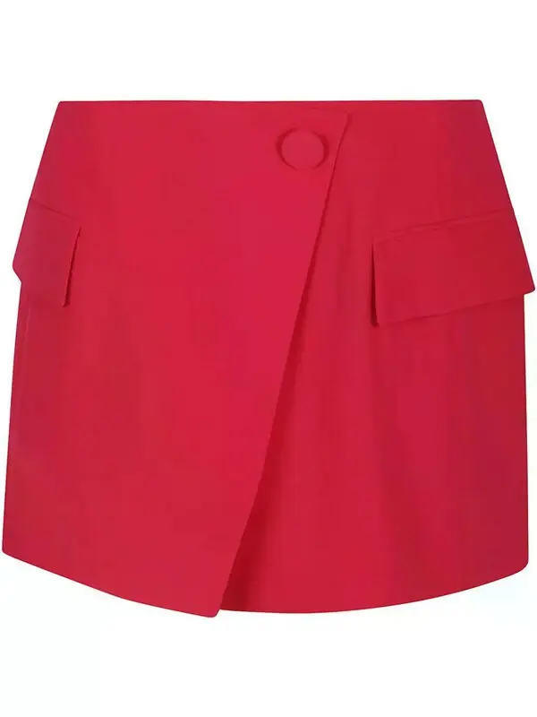 Balmain Wrap-design Mini Skirt