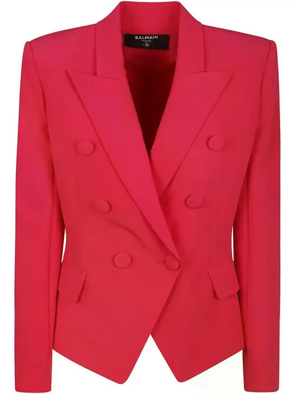 Balmain Double-breasted Blazer - Red