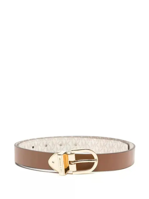 Michael Kors Embossed Logo Belt - Brown