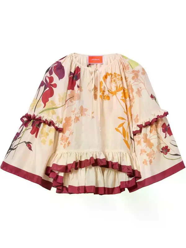 La DoubleJ Floral Print Blouse - Neutrals