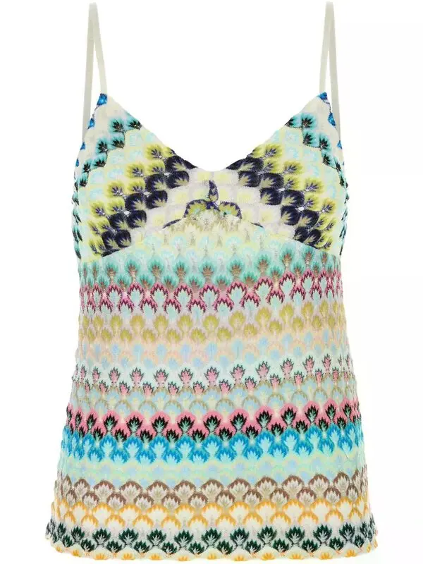 Missoni Embroidered Top - Neutrals