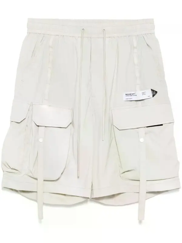 MUSIUM DIV. Logo-patch Cargo Shorts - Neutrals