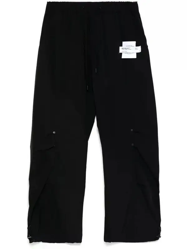 MUSIUM DIV. Logo-patch Trousers - Black