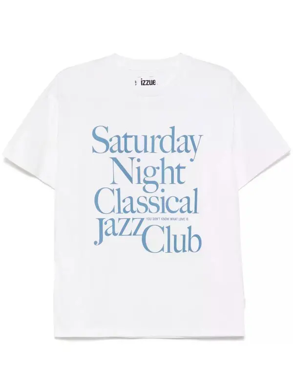 Izzue Slogan-print T-shirt - White