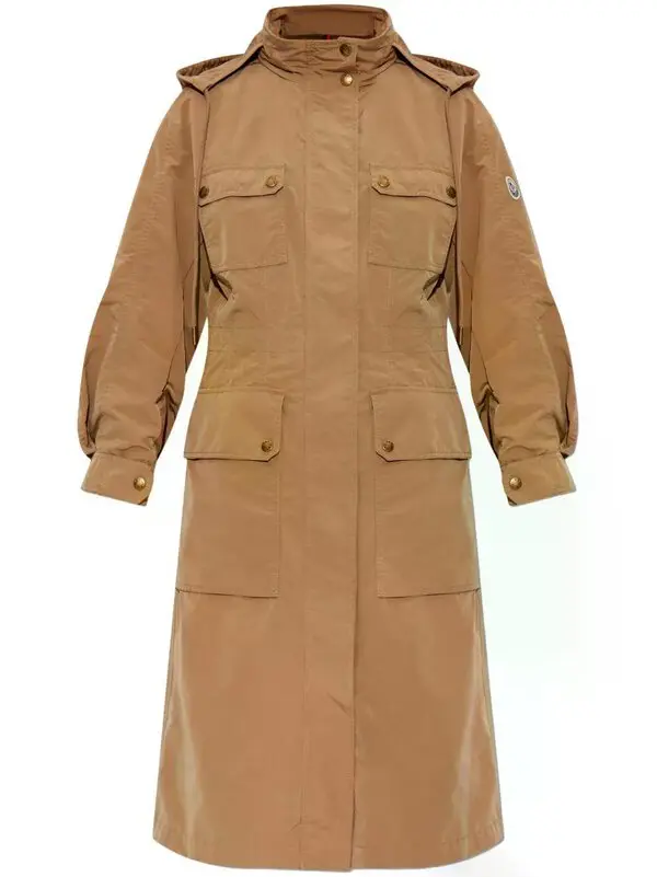 Moncler Nantes Parka Coat - Brown